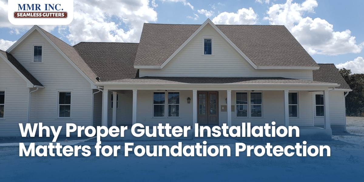 Proper Gutter Installation Matters for Foundation Protection | MMR, Inc.